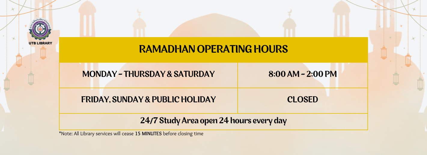 Library home | Universiti Teknologi Brunei Library